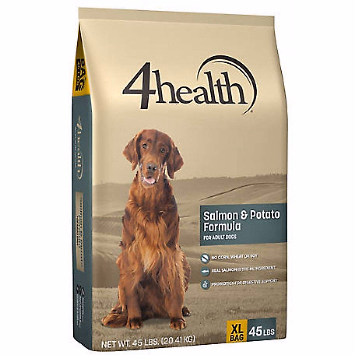 4health Salmon & Potato Formula Adult Dog Food | Modulate The Immune System of Canines, 45 Lb
