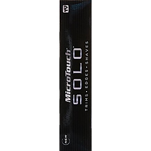 Micro Touch SOLO Men's Rechargeable Full Body Hair Trimmer, Shaver and Groomer, Blue