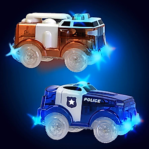 ONTEL Magic Tracks - Fire Truck & Police Car