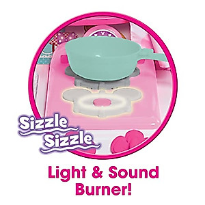 Just Play Happy Helpers Brunch Cafe, Play Kitchen Set for Kids, Officially Licensed Kids Toys for Ages 3 Up, Gifts and Presents, Amazon Exclusive