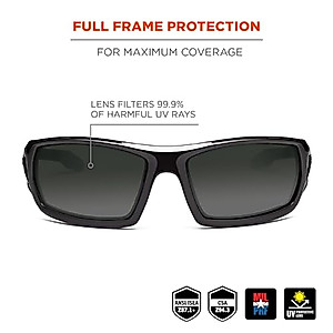 Skullerz Odin Anti-Fog Safety Sunglasses - Black Frame, Smoke Lens