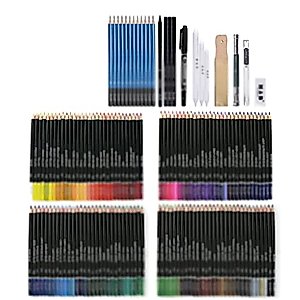 Sweden MAOFNNG 145 Pieces Of Colorful Set Of Drawing Art Pencils Suitable for Artists Suitable for Coloring