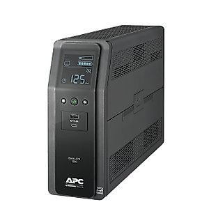 APC BN1350M2 Back-UPS PRO BN Series Battery Backup System, 10 Outlets, 1,350 VA, 1,080 J