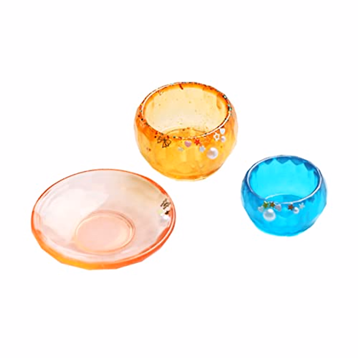 COHEALI 3pcs Silicone Tray Resin Tray Resin Molds Silicone Resin Mold Containers Mini Bowl Silicone Crystal Drop Mold DIY Dish Mold Delicate Silicone Molds Epoxy Resin Silicone Bowl Dishes