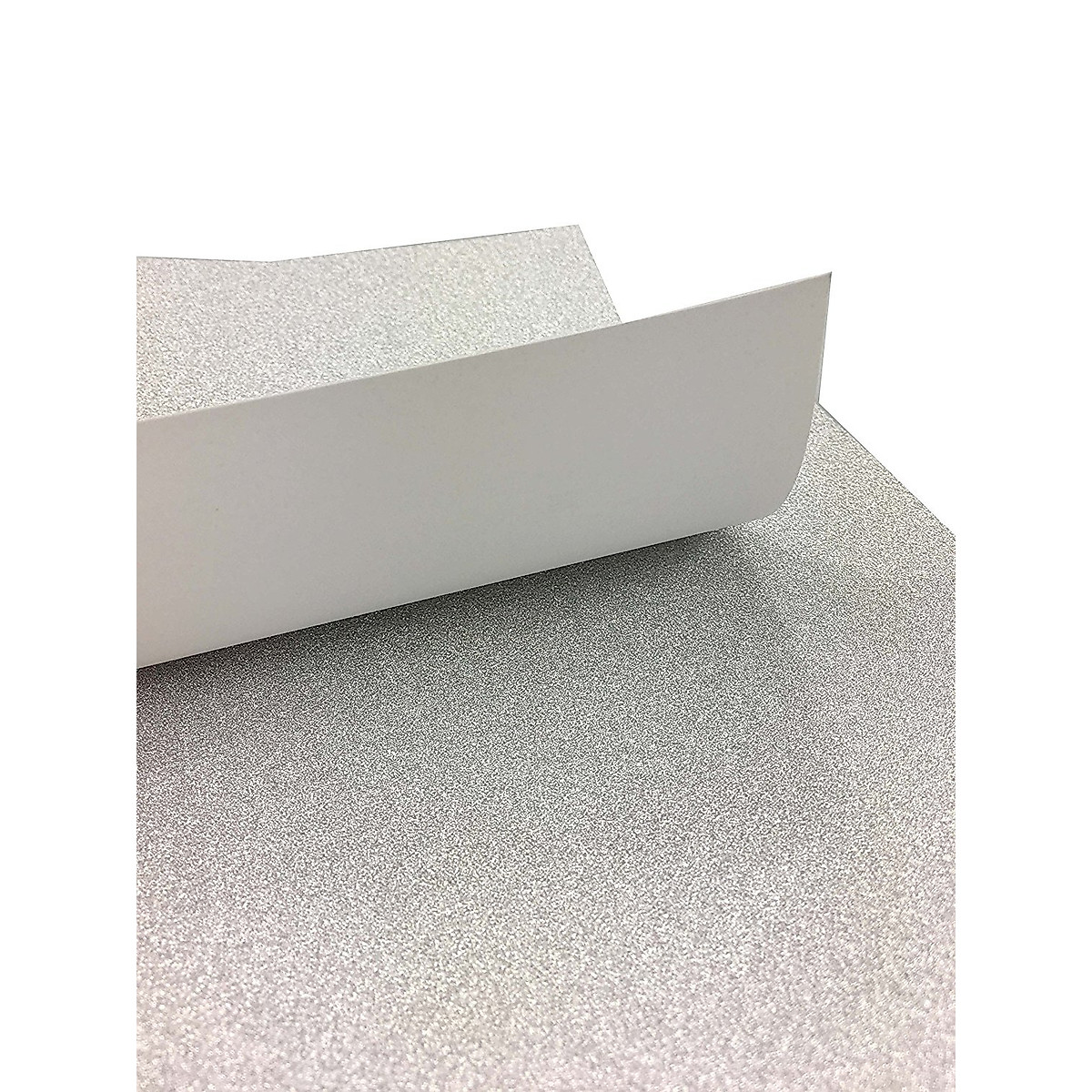 Glitter Cardstock, Misscrafts 10 Sheets 12" x 8" Sparkling Glitter Cardstock 250gms Scrapbooking Craft Paper for Cardmaker DIY Christmas Wedding Birthday Decoration Craft (Silver)