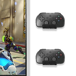 VIVO Universal Video Game Controller Wall Mount Holders, Compatible with PlayStation, Xbox, NVIDIA, Nintendo Switch Controllers, and More, 2-Pack, Black, MOUNT-GM01C