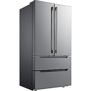 Midea 22.5 Cu. Ft. Counter-Depth 4-Door French Door Refrigerator