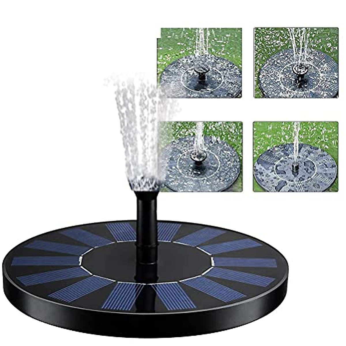 n/a Floating Solar Fountain Garden Water Fountain Pool Pond Decoration Solar Panel Powered Fountain Water Pump Garden Decoration (Size : 13cm)