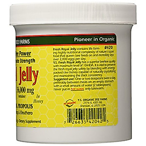 Fresh Royal Jelly + Bee Pollen, Propolis, Ginseng, Honey Mix - 36,000mg Y.S. Org 20.3 oz