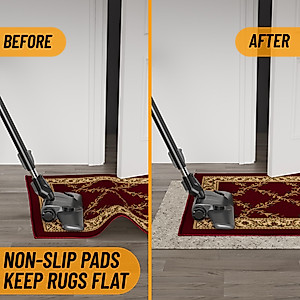 Ottomanson Non Slip Rug Pad Grip 3X10 1/8 Thick, Protection for Any Flooring Surface, Keep your Runner Rug and Area Rugs in place, 2'6'' x 9'11", Beige