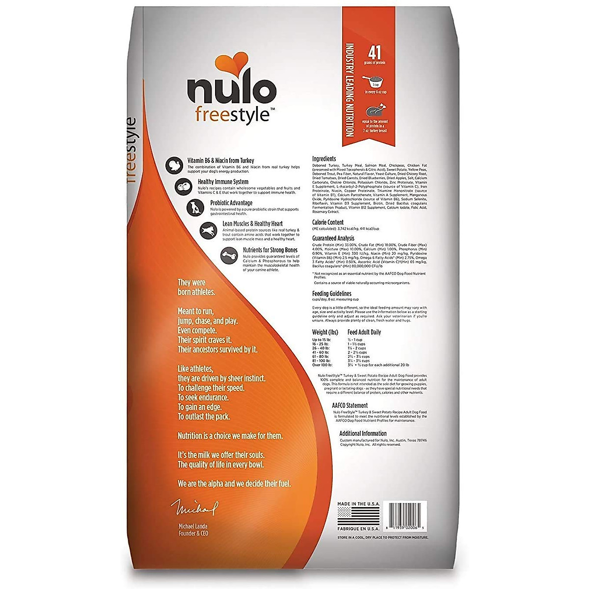 Nulo Adult Grain Free Dog Food: All Natural Dry Pet Food For Large And Small Breed Dogs (Turkey, 4.5Lb)