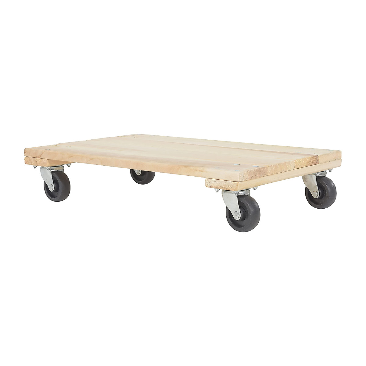 Vestil HDOS-1624-9-E Hardwood Dolly with Solid Deck Econ, 900 lb. Capacity, 16" x 24", Tan