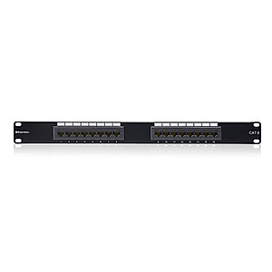 Cable Matters UL Listed Rackmount or Wall Mount 16 Port Patch Panel (RJ45 Patch Panel)