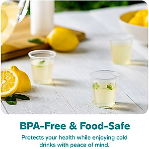 [500 Pack] 3 oz. Clear Plastic Cups, Small Disposable Bathroom, Espresso, Mouthwash Polypropylene Cups