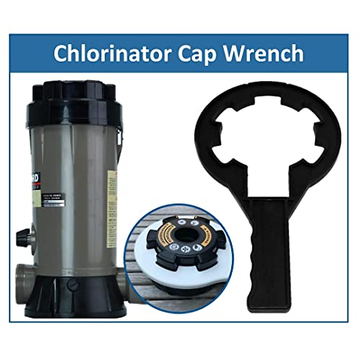 JSP Manufacturing New Aftermarket Hayward CL200 and CL220 Chlorinator Lid Cap Wrench Opener Tool Pool Pump (1)
