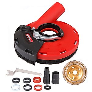 Aidelife Surface Grinding Dust Shroud for Angle Grinders 115mm/125mm+Diamond Grinding Cup Wheel 125mm