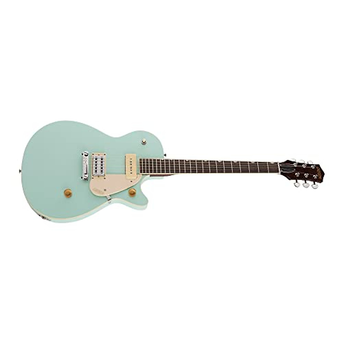 Gretsch G2215-P90 Streamliner Junior Jet Club 6-String Electric Guitar with Laurel Fingerboard and Three-Way Pickup Switching (Right-Handed, Mint Metallic)