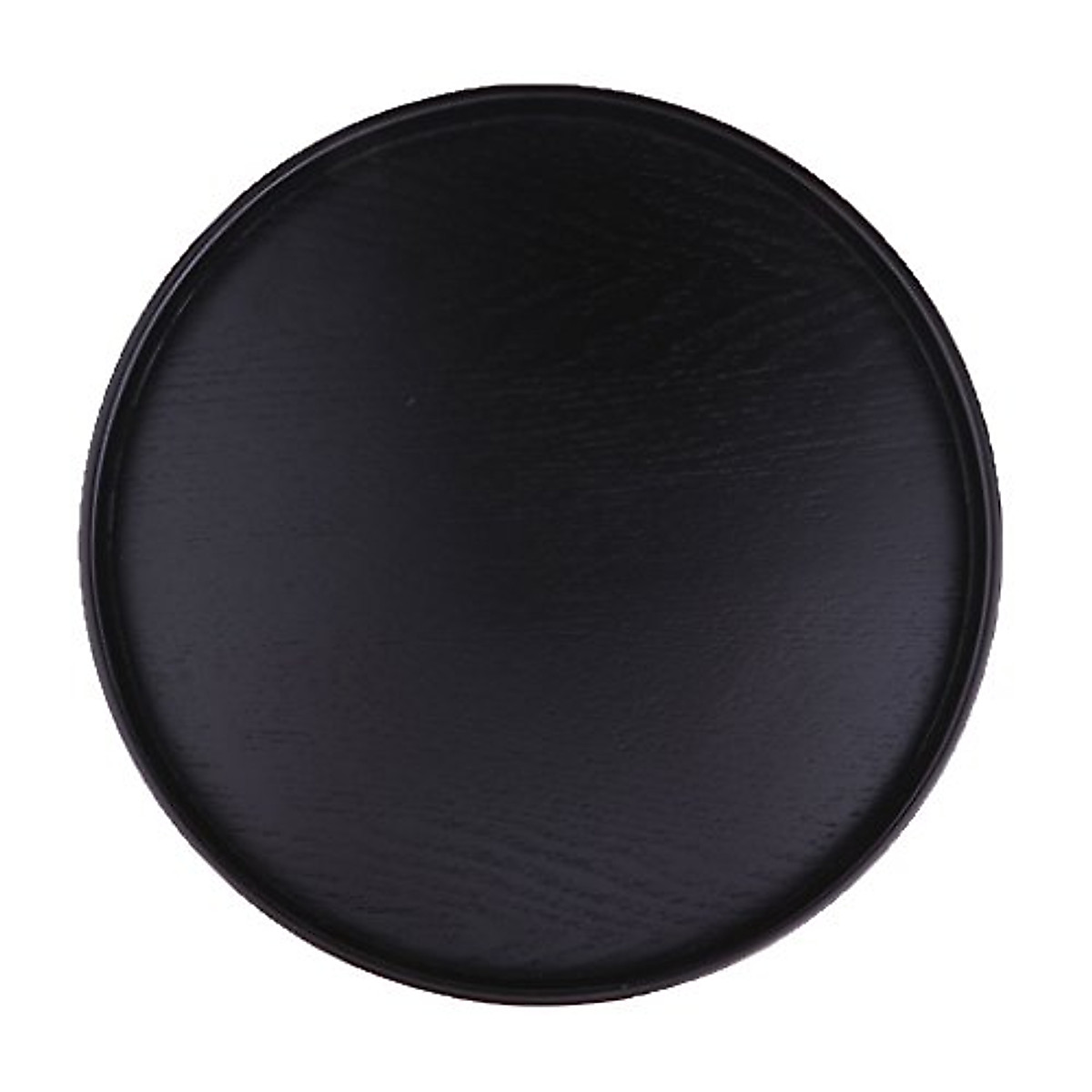 LoveinDIY GZYF Wooden Tray Tray Decorative Plate Decoration Tray Decoration Accessories for Model Kit, Black, 24x2cm