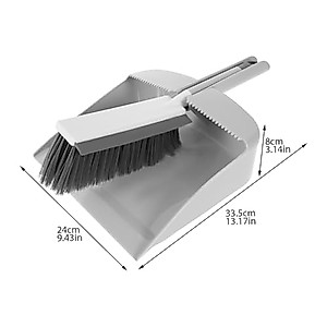 Unomor 1 Set Small Brush and Dustpan Pp The Pet Desk Cleaner Brush Car Cleaning Brush Interior Multi-Function Whisk Broom