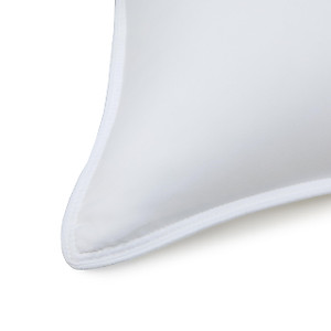 Amazon Basics Down Alternative Bed Pillows, Medium Density for Back and Side Sleepers - Standard, 2-Pack,white
