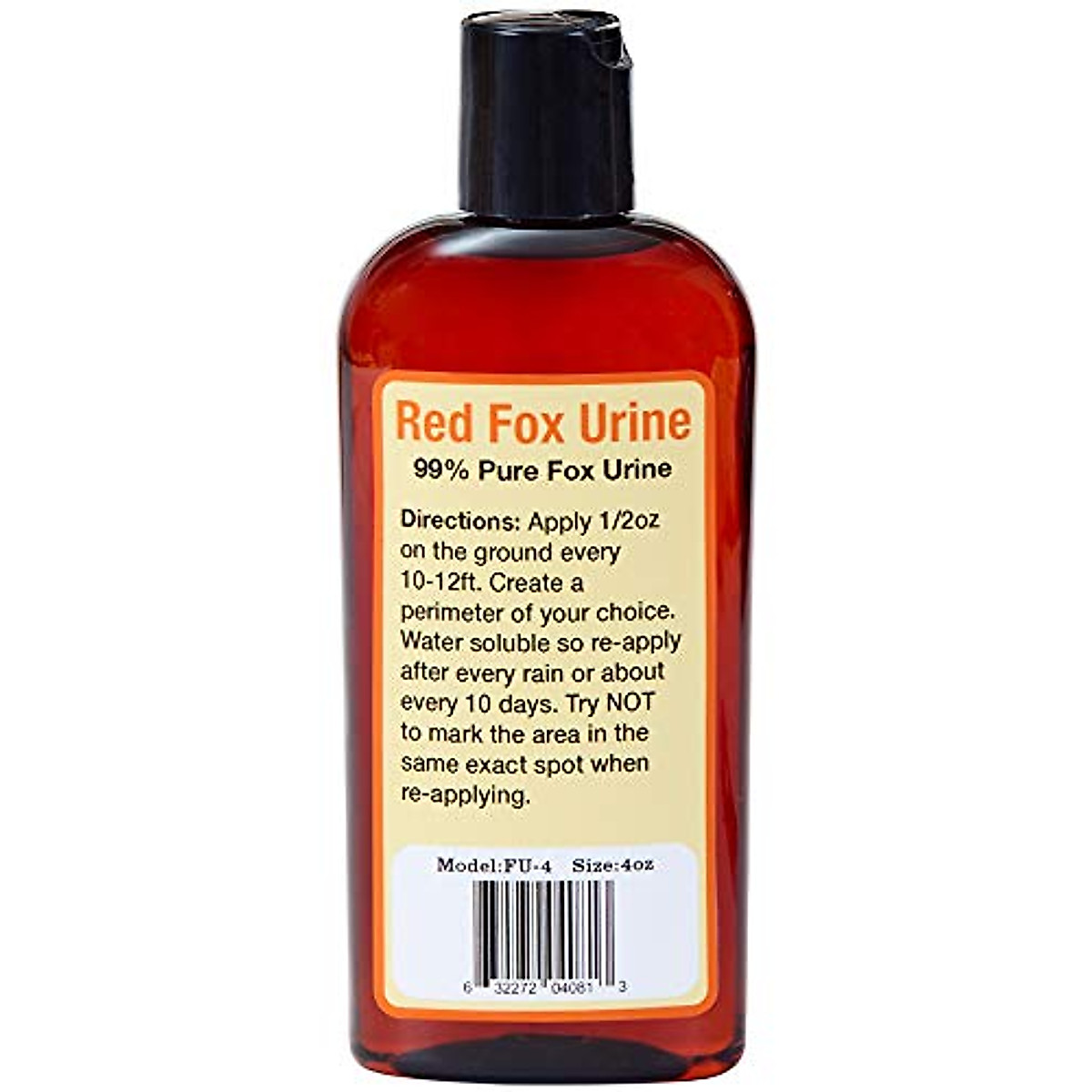 Just Scentsational FU-4 Red Fox Urine for Gardens, Hunters, and Trappers, 4 oz
