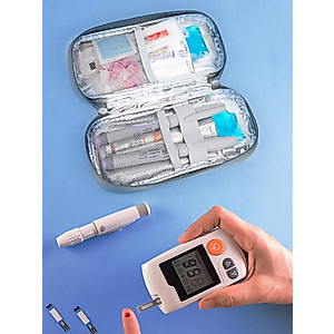 Leng Ke Ice Pack for Insulin Cooler Travel Case TSA Approved - Gel Ice Pack for Travel Medicine Organizer, Small Ice Packs for Diabetic Travel Case and Refrigerated Medicine Travel Case (4 Pack)