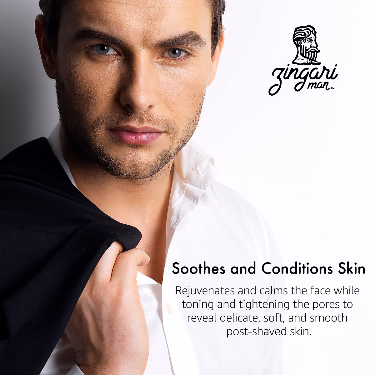 Zingari Man - The Socialite Recovery Splash - Mens Skin Care Aftershave Products - Moisturizer and Body Lotion Wash - Hydration Primer With Cologne and Oil Blend - Sensitive Shaving Treatment