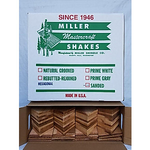Miller Shingle MasterCut Hexagonal Decorative Cedar Shingles 104 Pieces