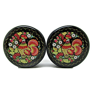Pierced Republic Rooster Ear Plugs - Acrylic Screw-On - 10 Sizes - Pair (11/16" (18mm))