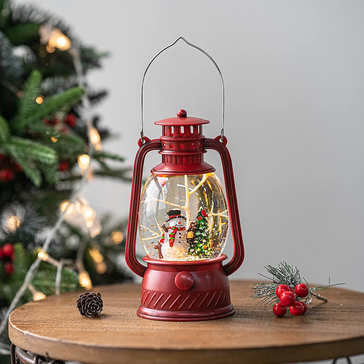Christmas Musical Snow Globe Lantern