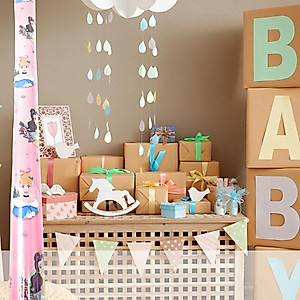 Ja'cor Pink Princesses Christmas Wrapping Paper 1 Roll 20 Sq Ft, Gift Wrap for Birthday Holiday Thanksgiving All Ocassion Presents Party Supplies Bundle with 1-Mini Wrapping Paper Cutter