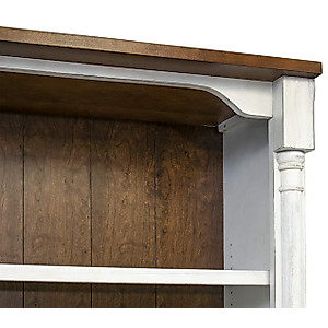 Martin Furniture 3 Open bookcase, White