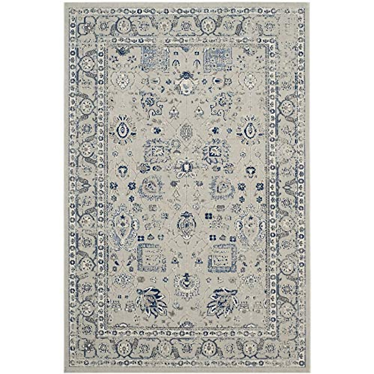 Safavieh Artisan Collection 4' x 6' Silver/Silver ATN326C Traditional Oriental Area Rug
