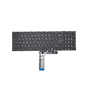 Replacement Keyboard for MSI GE75 Raider, GS75 Stealth, GL75 GL65 GP65 GP75 Leopard Series Game Laptop with Per-Key RGB Backlit Keyboard US Layout