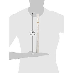 Globe Scientific 1760 Polystyrene UniPlast Serological Pipette, 10mL Capacity, Standard Tip, 297mm Length, Sterile, Orange Striped, Individually Wrapped (Case of 200)