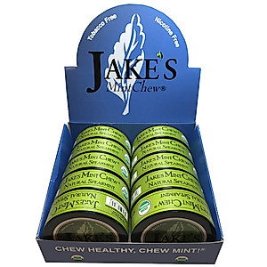 Jake's Mint Chew Spearmint 10 Cans with DC Crafts Nation Skin Can Cover - Metal