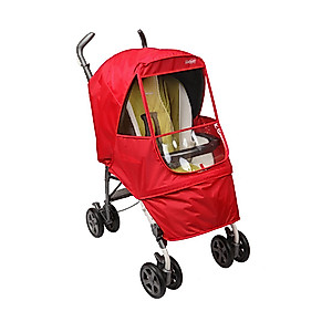 Manito Elegance Alpha Stroller Weather Shield/Rain Cover - Red