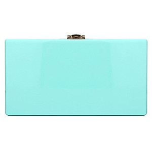 YYW Womens Love Acrylic Clutch Evening Party Bag Purse Handbag for Women Ladies Ideal Gift Black