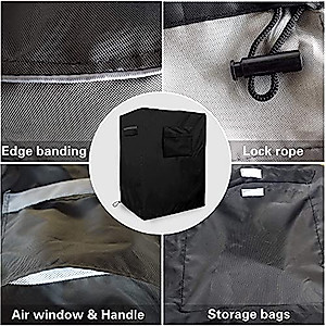 Table Saw Cover, Heavy Oxford cloth Waterproof Table Saw Cover, Outdoor Portable Table Saw Cover, 35"Lx27"Dx46"H