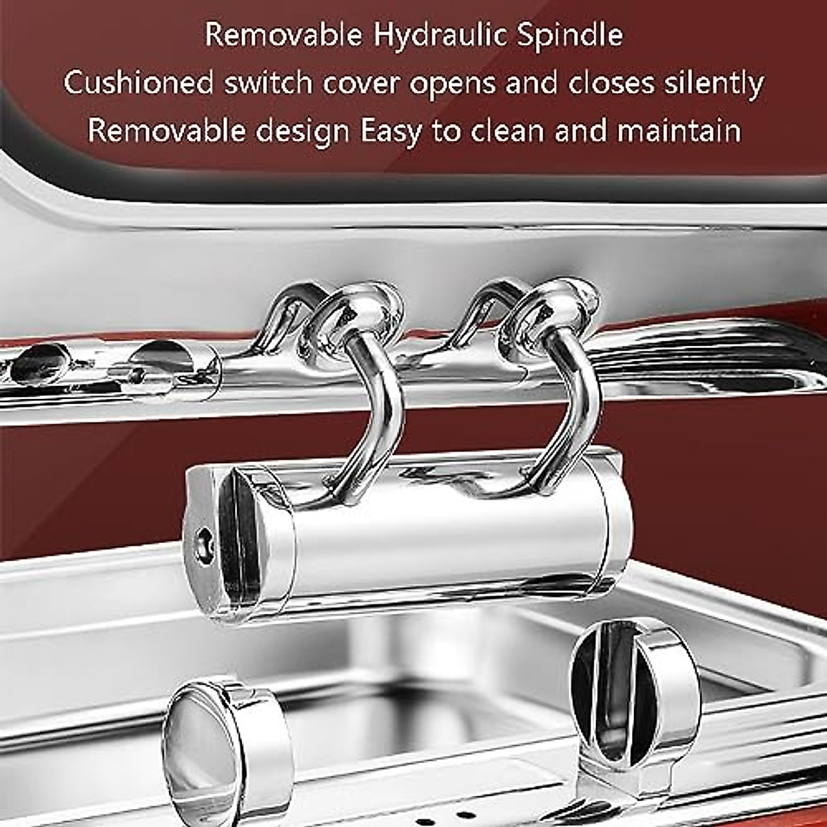 ASSYA Electric Buffet Server Chafing Dish Buffet Set Dishes Buffet Servers Round Food Warmer Food Grade Stainless Steel Material Safe to Use,Stainless Steel,B