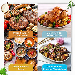 Antepyolu Onion Powder, Organic Onion Powder, Bulk Onion Powder, Gluten-Free, Non-Gmo, Ideal in Soups, Vegetables, 7.76 Ounces