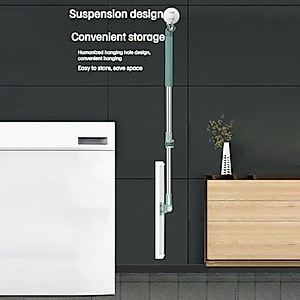 Silicone Broom | Multifunctional Hair Sweeping Tool with Retractable Handle | Floor Squeegee Scrubber for Living Room, Living Room Cleaning Tool, Kitchen, and Bathroom Cleaning Tasks