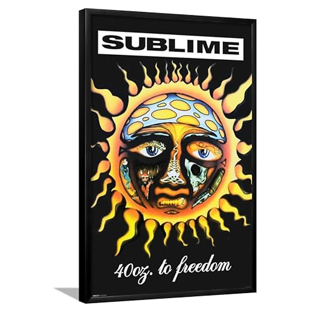 AllPosters Wall Poster Sublime- 40 Oz. To Freedom on Black Frame, 24x36
