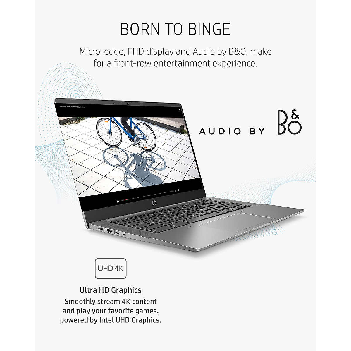 HP Chromebook 14b Laptop, 11th Gen Intel Core i3-1115G4, 8 GB RAM, 128 GB SSD, 14” HD Anti-Glare Touchscreen, Chrome OS, 720p Webcam and Camera Shutter, Audio by B&O, Backlit Keys (14b-nb0010nr, 2021)