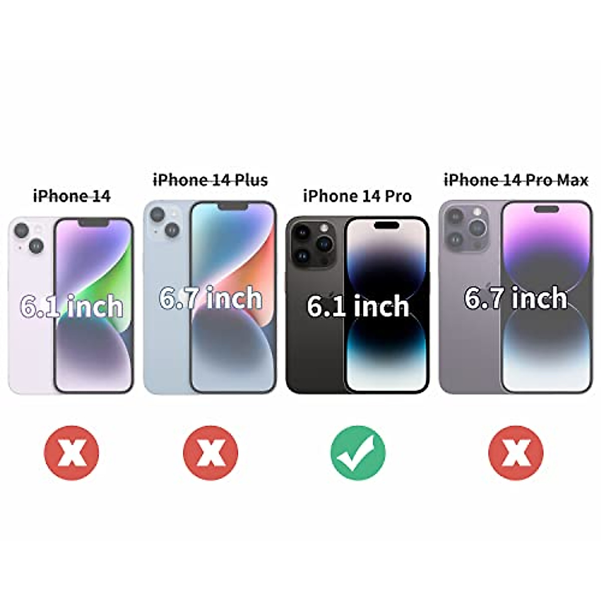 Tnarru Compatible with iPhone 14 Pro Case American Flag Pattern Hard PC Back and Soft TPU Sides Scratchproof Shockproof Protective Case for iPhone 14 Pro -Black