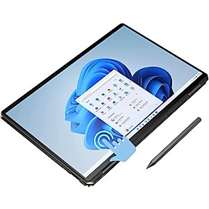 OMMOTECH Support NEWHP Spectre x360 2-in-1 Laptop, 16” 3K+ Touchscreen, 11th i7-11390H (up to 5.0 GHz, 4-Core), 16GB RAM, 1TB, HDMI Webcam Fingerprint WiFi6 Bluetooth Win11H,……