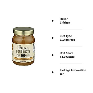 Epic Artisanal Bone Broth, Homestyle Savory Chicken, 14 oz.