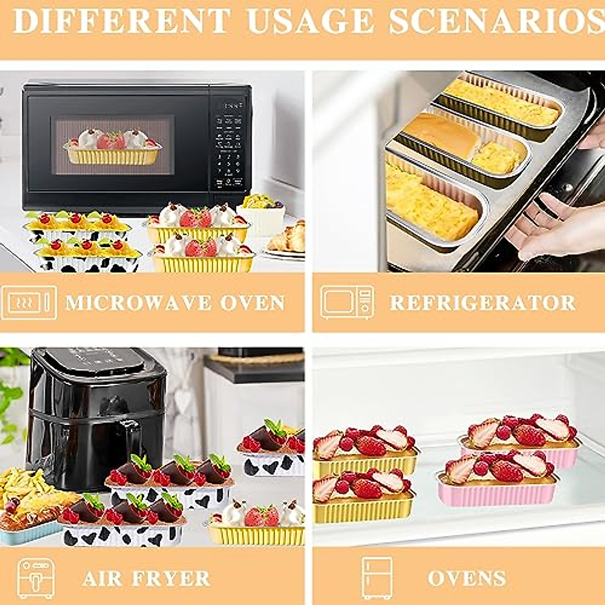Qusitlry Aluminum Foil Loaf Baking Pans with Lids (50Pcs Pink), 200ml Ramekin Rectangle Baking Tins Muffin Liners Mini Pie Pans Foil Bread Containers for Baking…