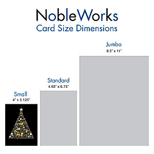 The Best Card Company - 20 Christmas Thank You Cards Boxed (10 Designs, 2 Each) - Assorted Gratitude Cards (4 x 5.12 Inch) (Not Gold Foil) - Golden Holidays AM6723XTG-B2x10