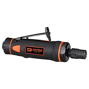 Dynabrade (DGS31) 0.3 hp Straight-Line Die Grinder | 1/4" 3-piece Collet, 25000 RPM Pneumatic Motor | Compact and Lightweight, Suited for Confined Areas